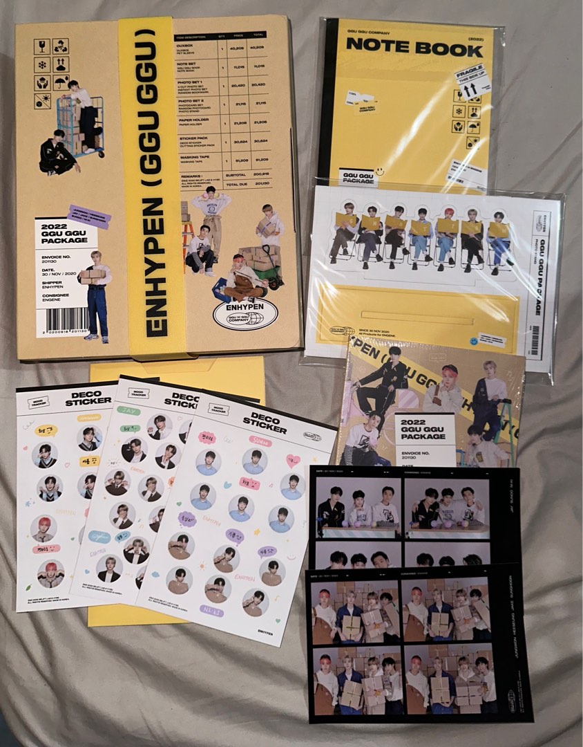 Enhypen unsealed ggu ggu package 2022 on Carousell