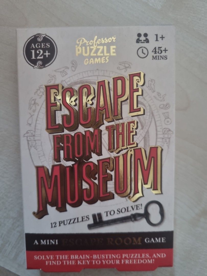 Escape from the Museum Escape Room Game, Hobbies & Toys, Toys & Games ...