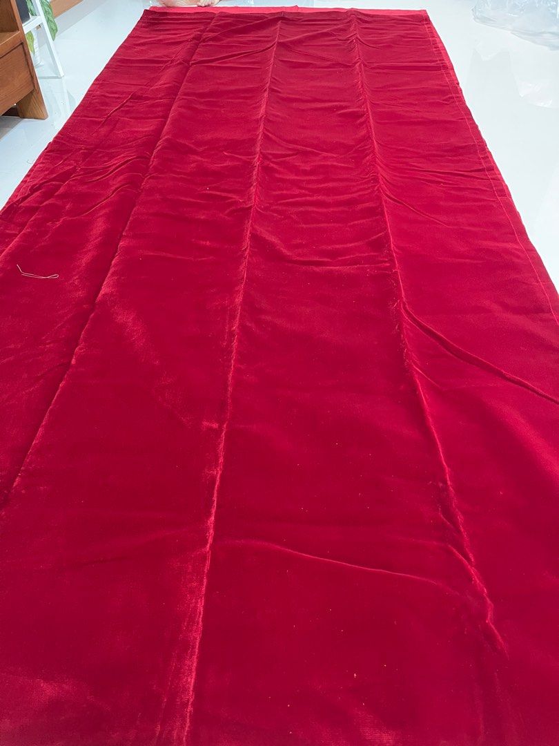 Event booth red velvet table cloth table cover skirting, Furniture ...