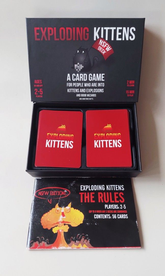 Exploding Kittens Nsfw Edition Card Game On Carousell