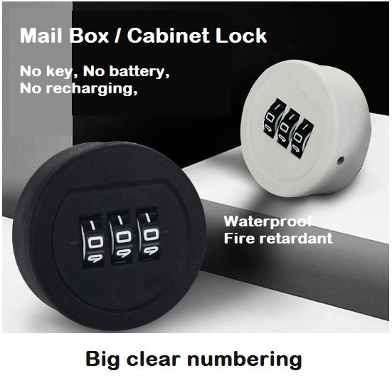 EZwares 3 digits number lock = Suits all HDB Condos letterbox, cabinets ...
