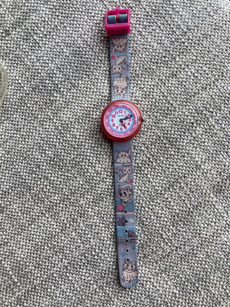 Flik Flak Cat Watch by Swatch, Women's Fashion, Watches & Accessories, Watches on Carousell
