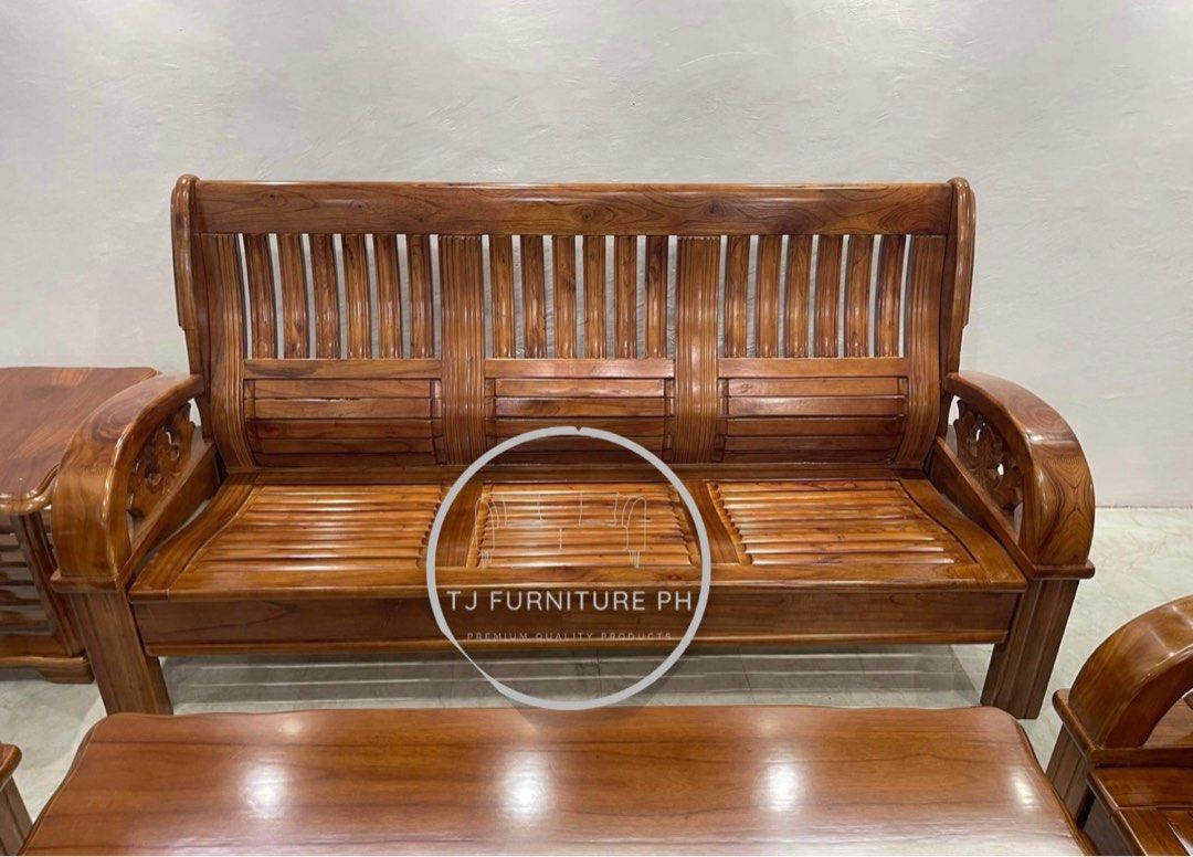 Flower Wooden Sala Set, Furniture & Home Living, Furniture, Sofas on ...