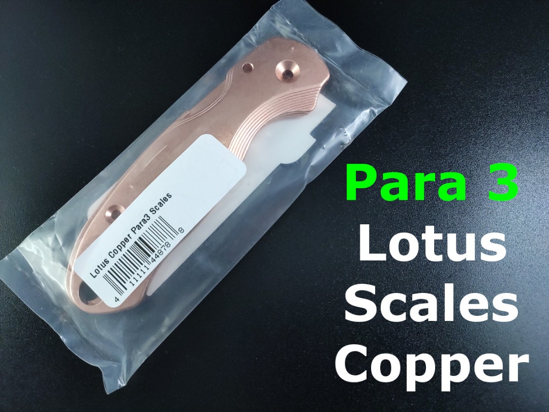 Flytanium Lotus Copper Scales for Spyderco Para 3 on Carousell