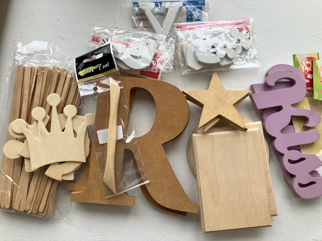 FREE - Wooden craft materials, Hobbies & Toys, Stationery & Craft ...