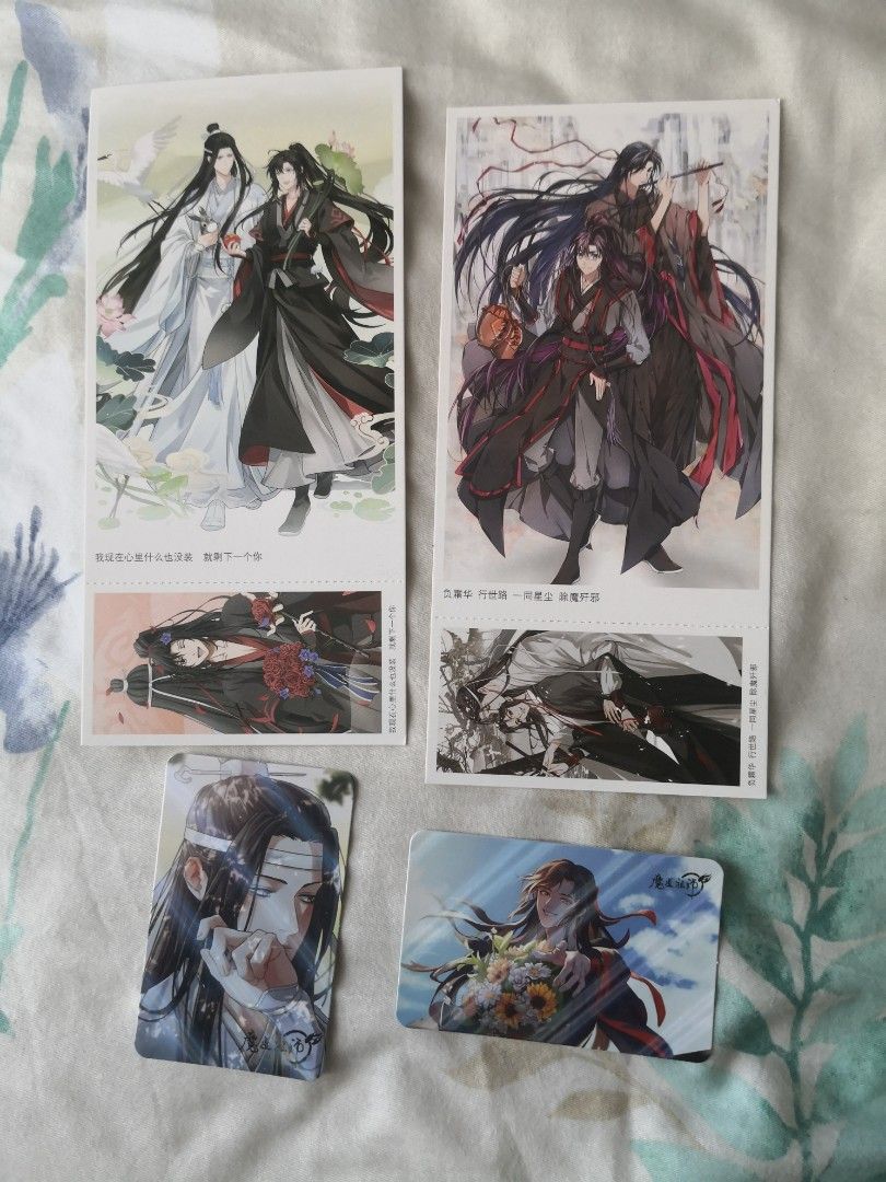 [free delivery] official mdzs postcard and holographic card - Mo dao zu ...