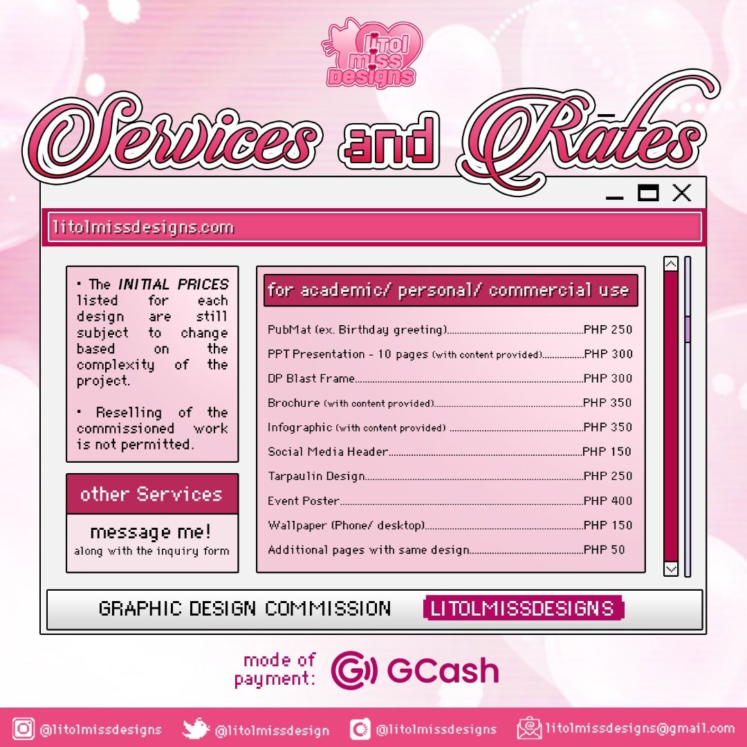 Graphic Design Commission on Carousell
