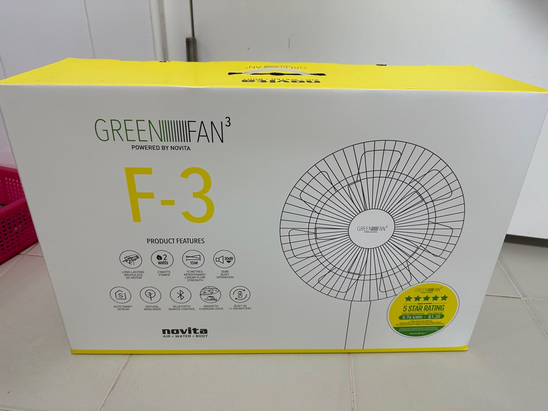 Green fan f3, Furniture & Home Living, Lighting & Fans, Fans on Carousell