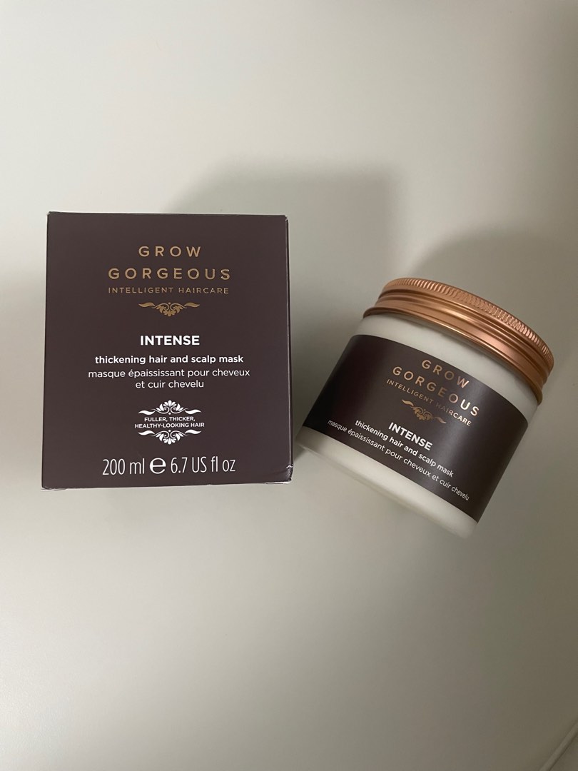 Grow Gorgeous Intense Thickening Hair and Scalp Mask 200ml, Beauty ...