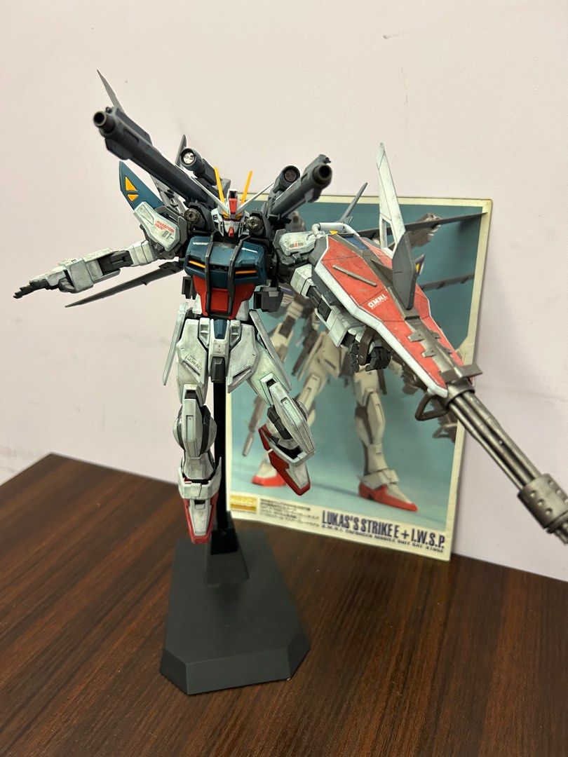 Gundam Seed MG Lukas’s Strike E Gundam + I.W.S.P Scale 1/100 Bandai 機動 ...