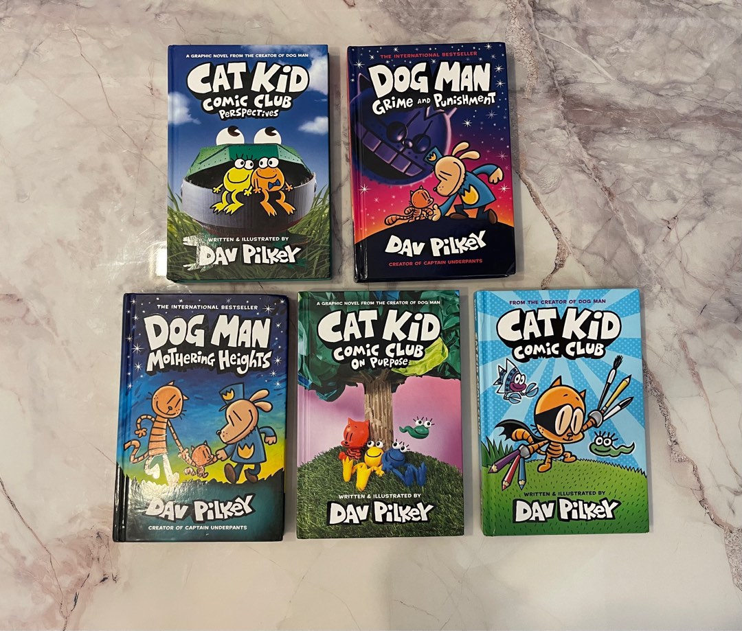 (Hard cover) Dog Man & Cat Kid comic book, Hobbies & Toys, Books ...