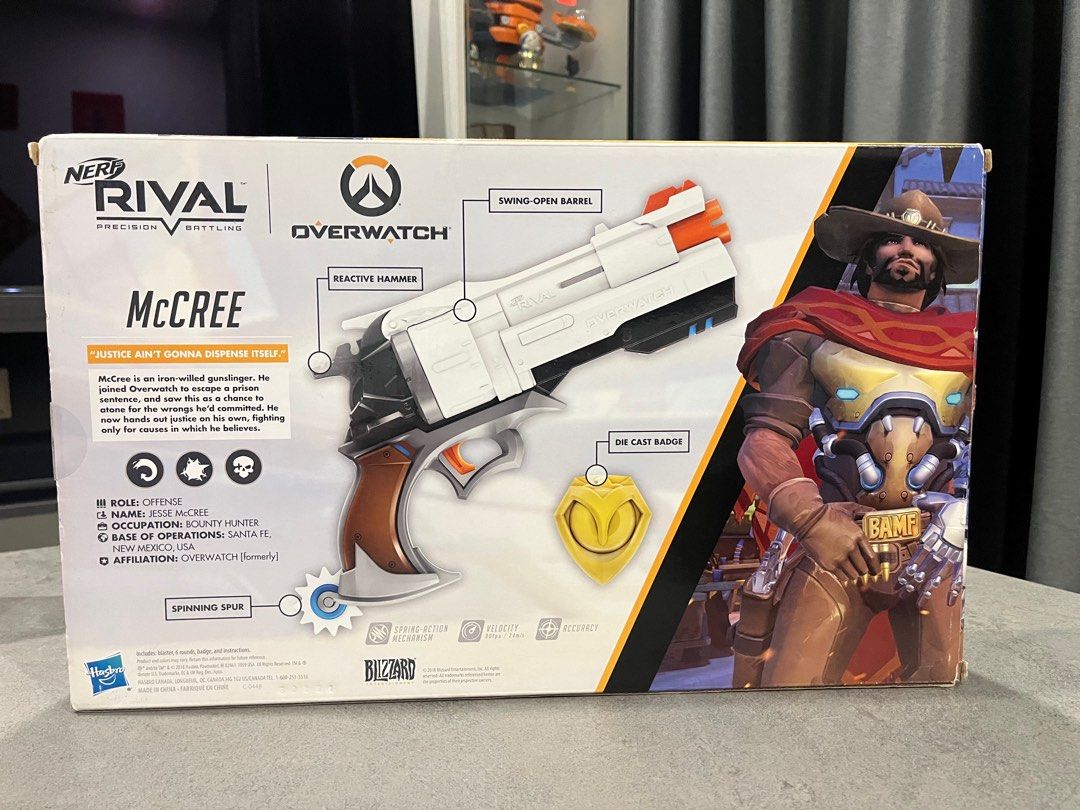 Hasbro Overwatch McCREE Nerf Rival, Hobbies & Toys, Toys & Games on ...