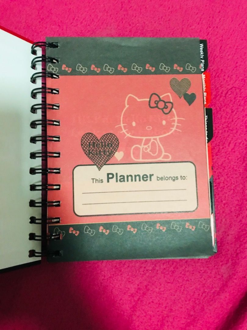 Hello Kitty Planner, Hobbies & Toys, Stationary & Craft, Stationery ...