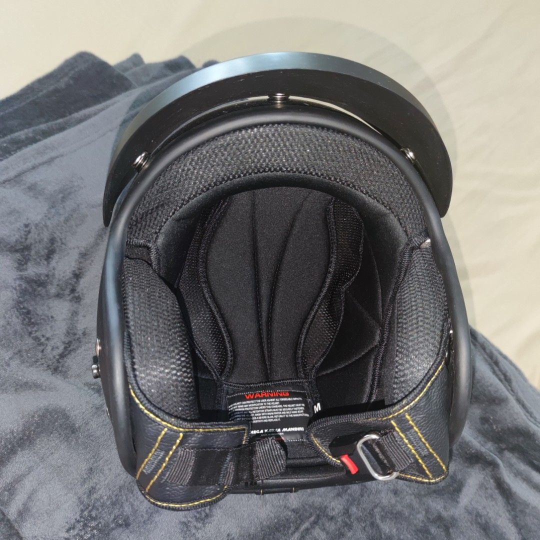 Helm Cargloss hitam doff ukr M on Carousell