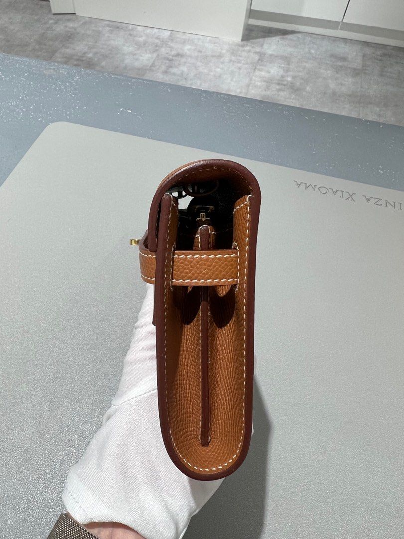 Hermes Kelly To Go Gold Epsom GHW, Luxury, Bags & Wallets on Carousell