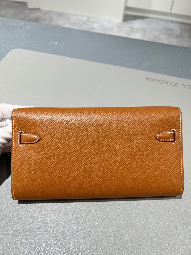 Hermes Kelly To Go Gold Epsom GHW, Luxury, Bags & Wallets on Carousell
