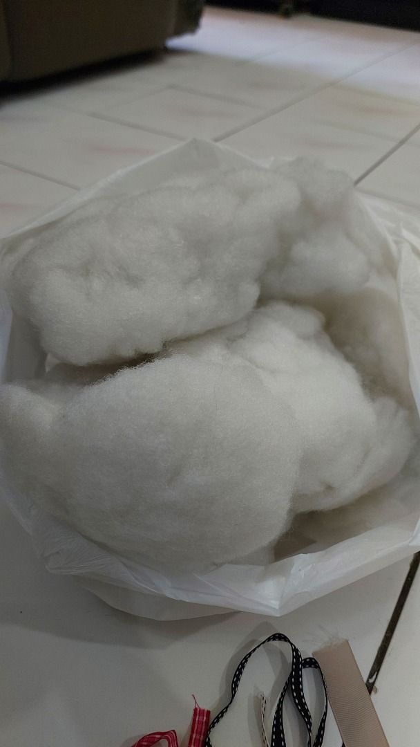 Hobby kit | Felt , button , ribbon , stuffing | felt, butang, ribon ...