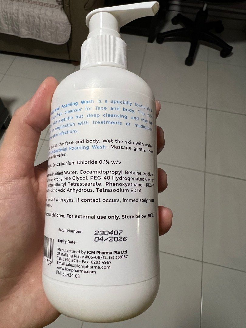 Hygin-X Antibacterial Acne Foaming Wash, Beauty & Personal Care, Face ...