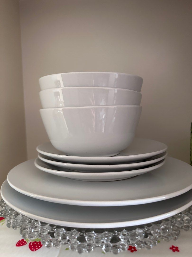Ikea Bowl and plate, Furniture & Home Living, Kitchenware & Tableware ...