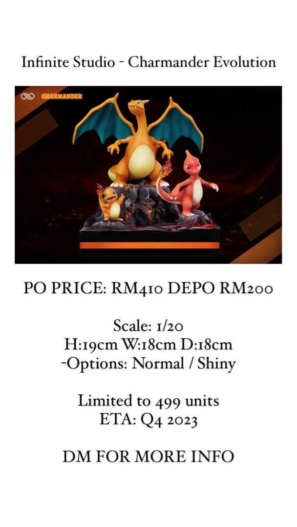 Infinite Studio - Charmander Evolution, Hobbies & Toys, Toys & Games on ...