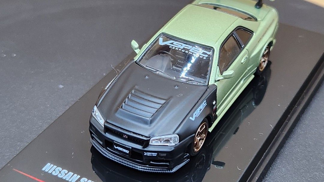 INNO 1/64 GT-R (R34) M-SPEC NUR TUNED BY NISMO OMORI FACTORY, 興趣及遊戲, 玩具 ...