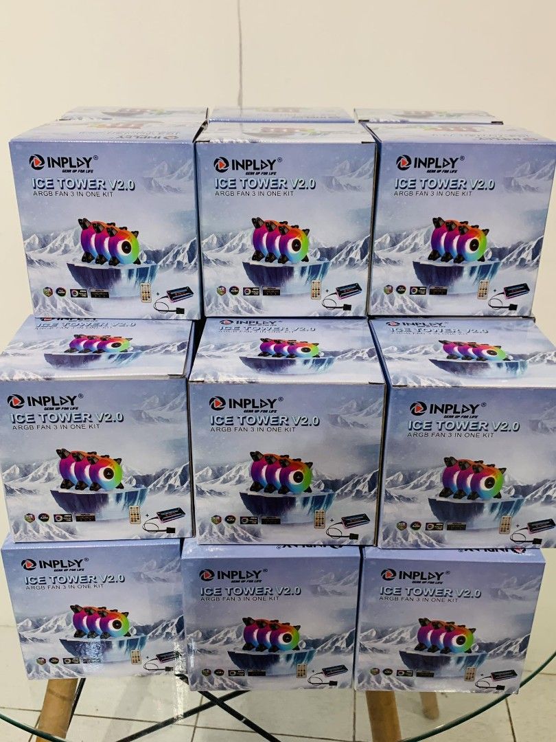 Inplay 120mm ARGB Cooling Fan Ice Tower V2 3in1 Kit With Controller ...