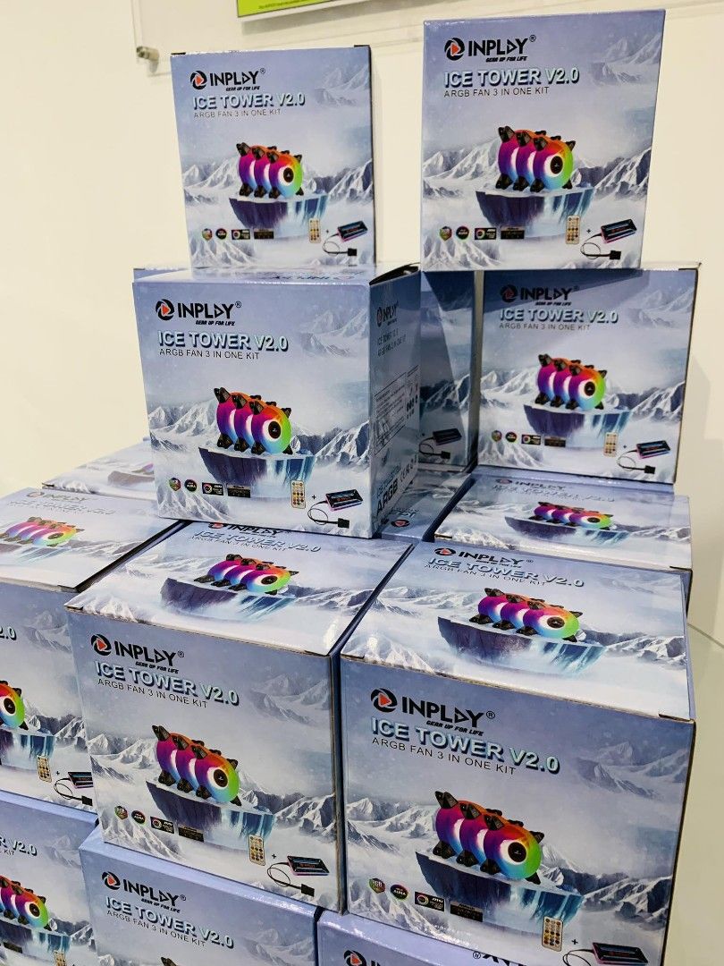 Inplay 120mm ARGB Cooling Fan Ice Tower V2 3in1 Kit With Controller ...