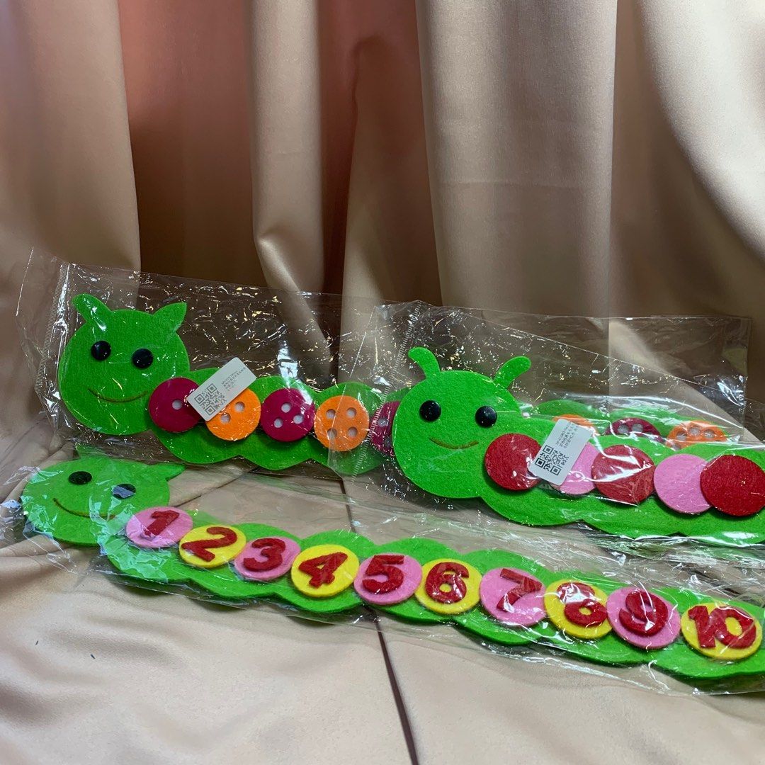 Interactive Counting Numbers Caterpillar Toy on Carousell