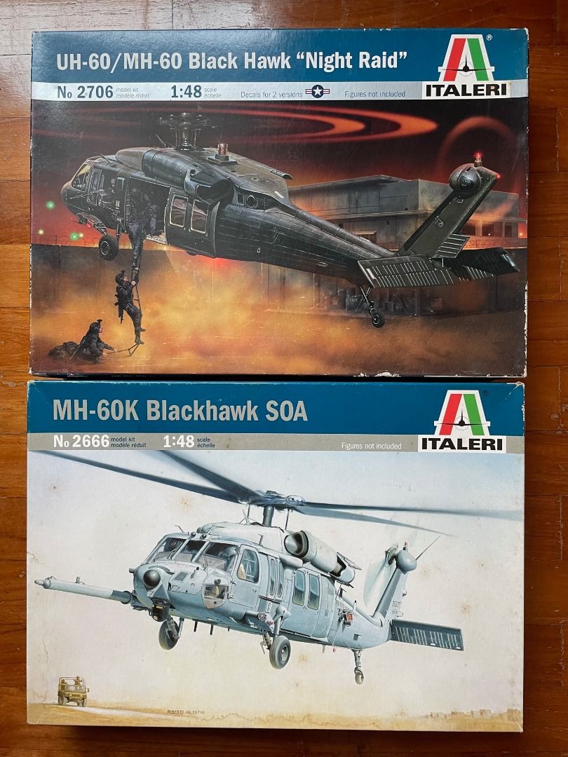 Italeri UH-60/MH-60 Black Hawk "Night Raid"(1:48) / Italeri MH-60K ...