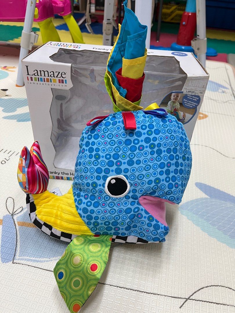 Lamaze Franky the Hanky Whale Cloth Toy, Babies & Kids, Infant Playtime ...
