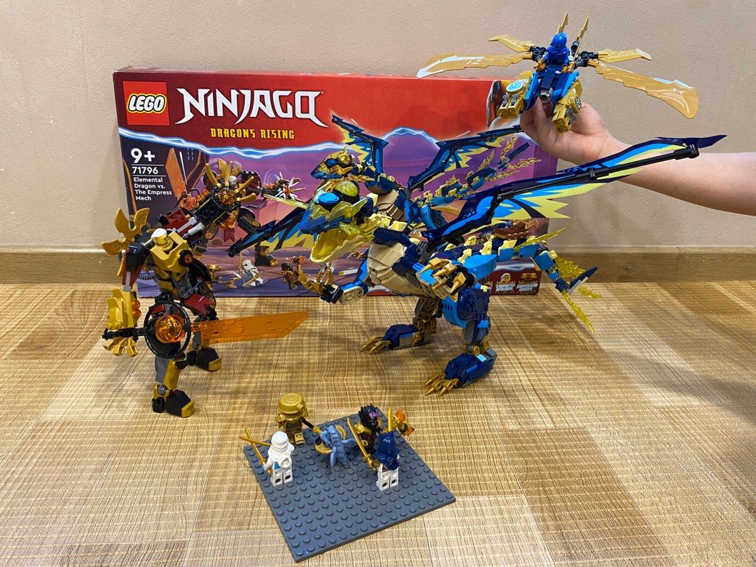 LEGO NINJAGO 71796 Elemental Dragon vs. The Empress Mech, Hobbies ...