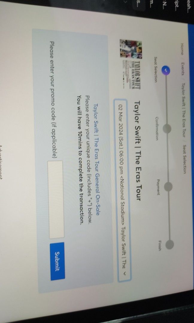 LF Taylor swift access code, Announcements on Carousell