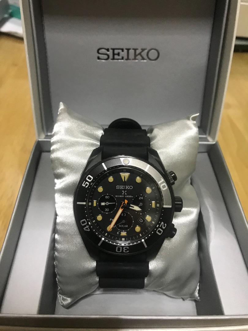 LIMITED ED SEIKO SUMO CHRONO BLACK SERIES SSC761J1, Luxury, Watches on Carousell