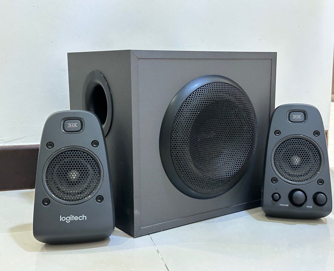 Logitech Z625 speakers powerful THX, Audio, Soundbars, Speakers & Amplifiers on Carousell