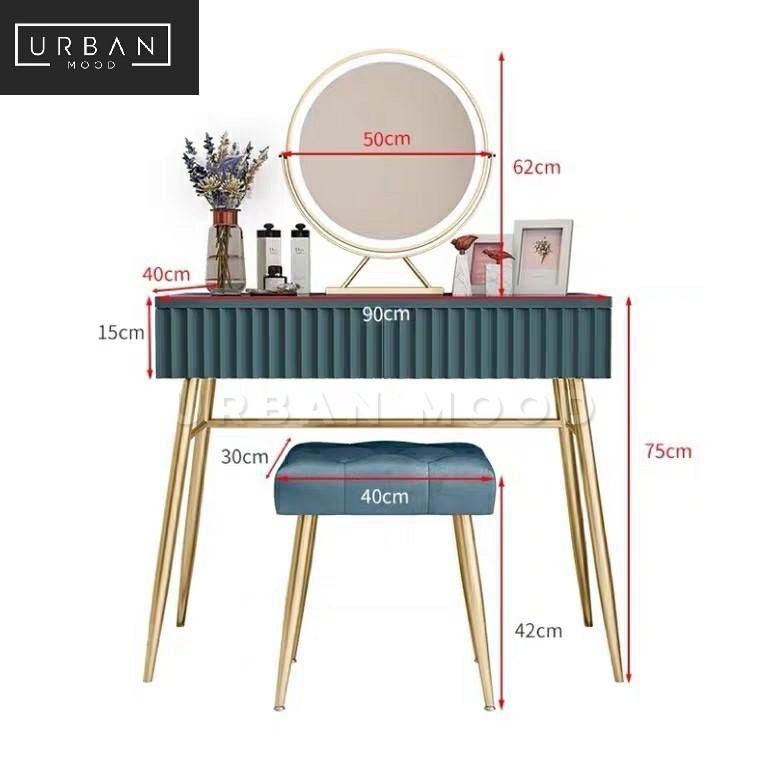 LYNDON Modern Dressing Table Set, Furniture & Home Living, Furniture ...