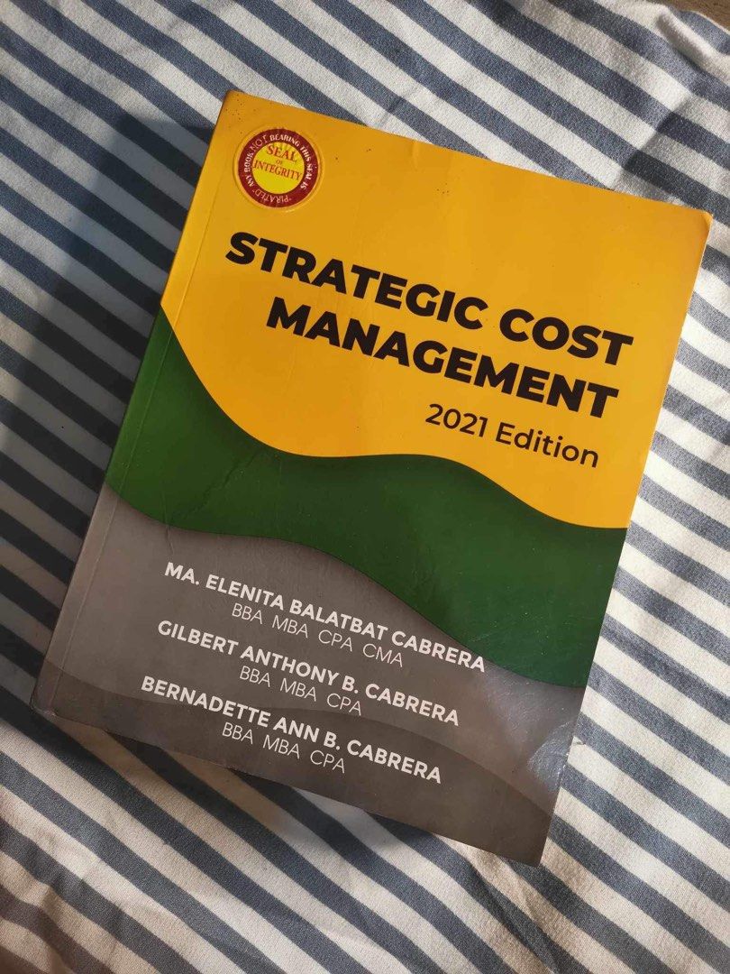 Ma. Elenita Balatbat Cabrera Strategic Cost Management (2021), Hobbies ...