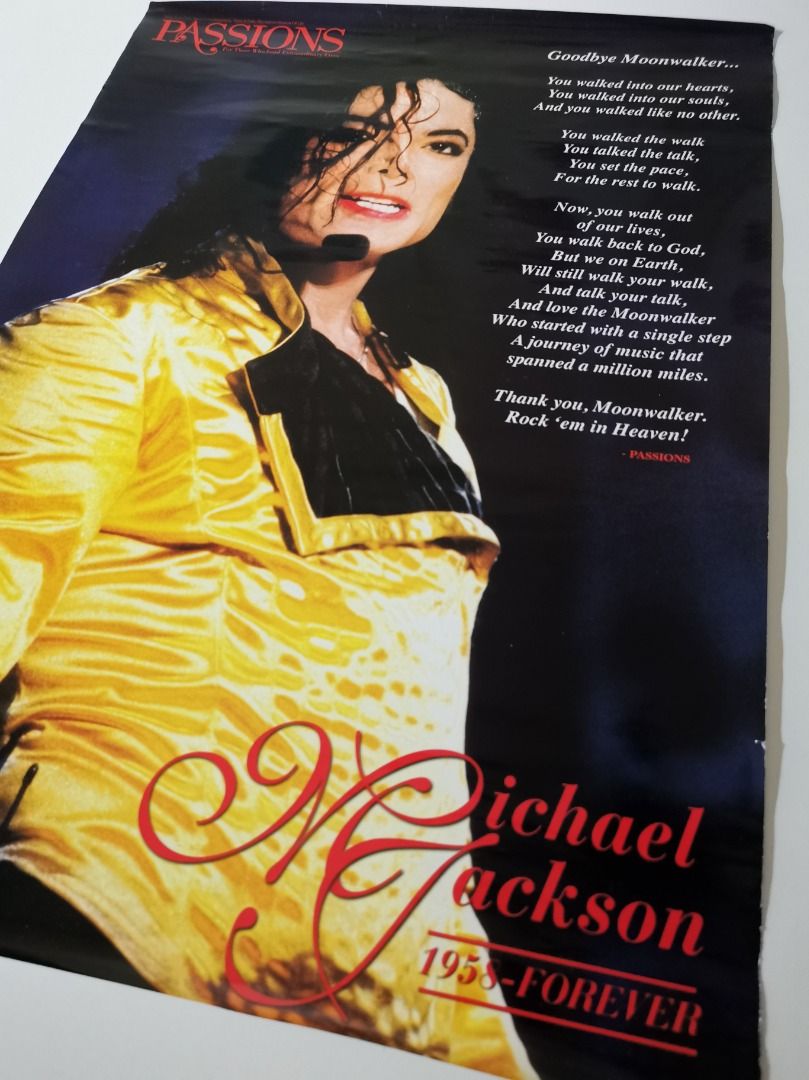 Michael Jackson poster, Hobbies & Toys, Stationery & Craft, Art ...
