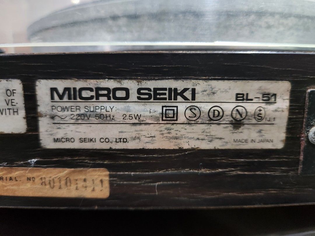 Micro Seiki BL-51 Turntable, Hobbies & Toys, Music & Media, Music Accessories on Carousell