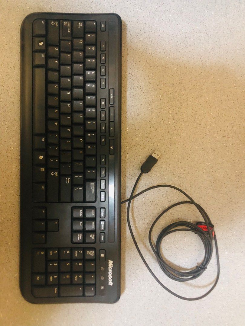 Microsoft wired keyboard 600, Computers & Tech, Parts & Accessories ...
