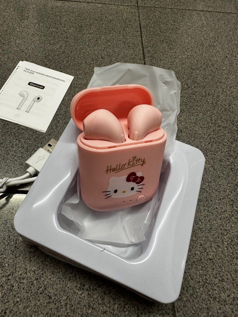 Mini -2 Wireless Earbuds_ hello kitty, Audio, Earphones on Carousell