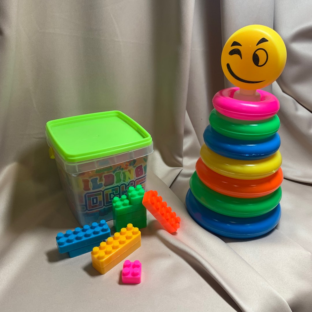 Mini Blocks & Tower Ring Toy on Carousell
