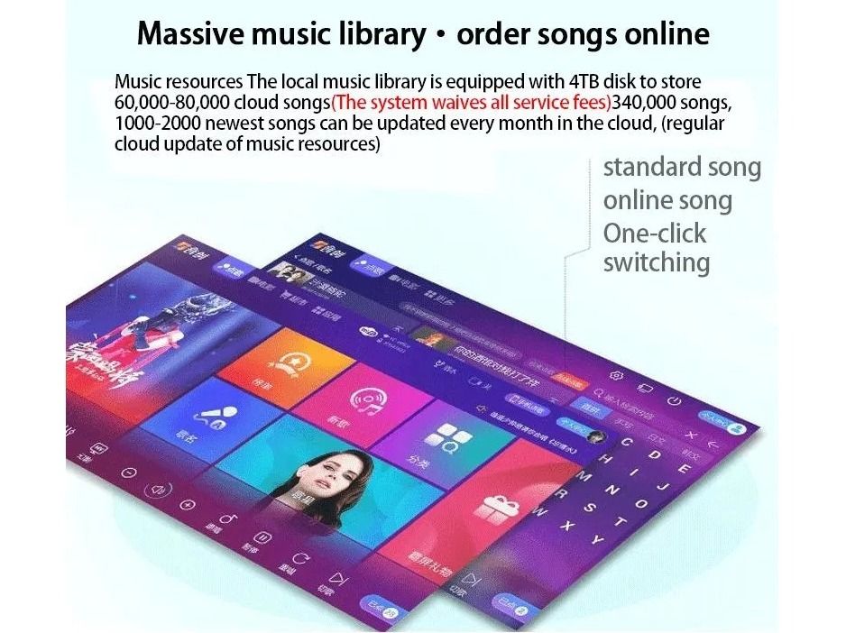 Mini KTV Booth Coin Operated Jukebox Amusement Machine Karaoke Arcade ...