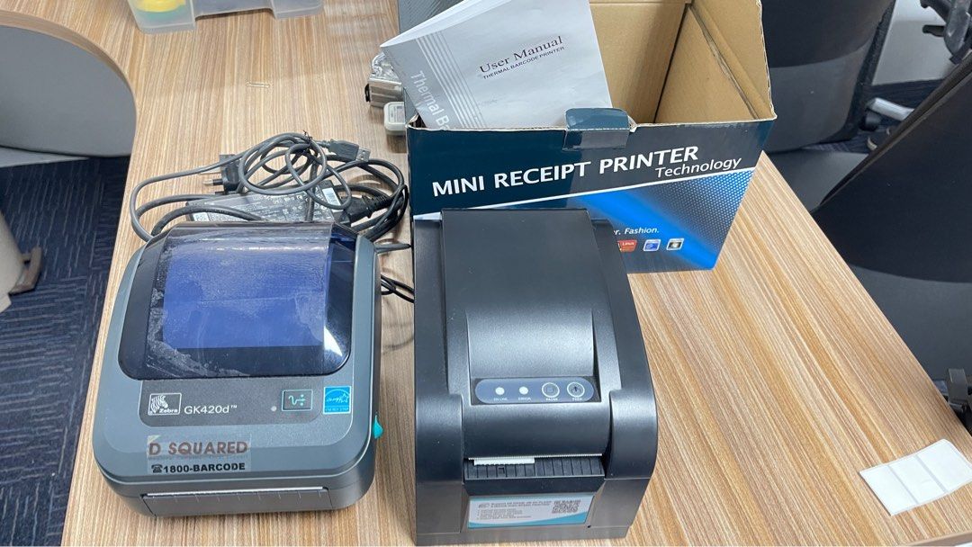 Mini receipt / Thermal barcode Printer | usb port, Computers & Tech ...