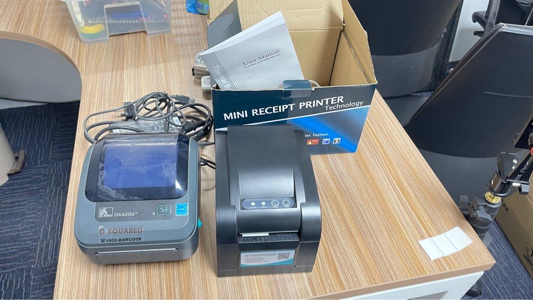 Mini receipt / Thermal barcode Printer | usb port, Computers & Tech ...