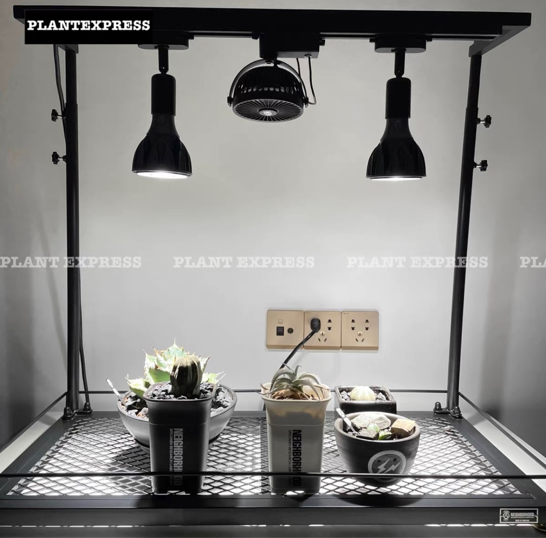 Minimalistic Plant Rack w Grow Light Adaptor, Furniture & Home Living ...