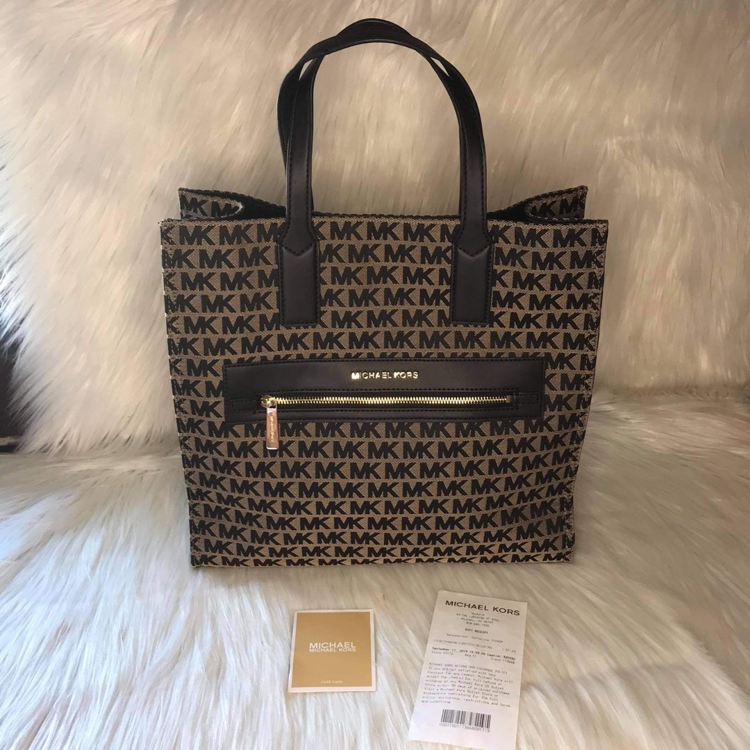 MK Kenly Large Tote Black Monogram on Carousell