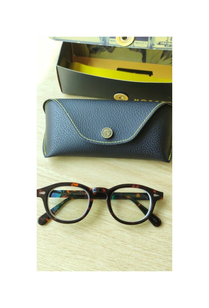 Moscot Lemtosh Tortoise Colour Acetate Frame (44mm Lens Width) with ...