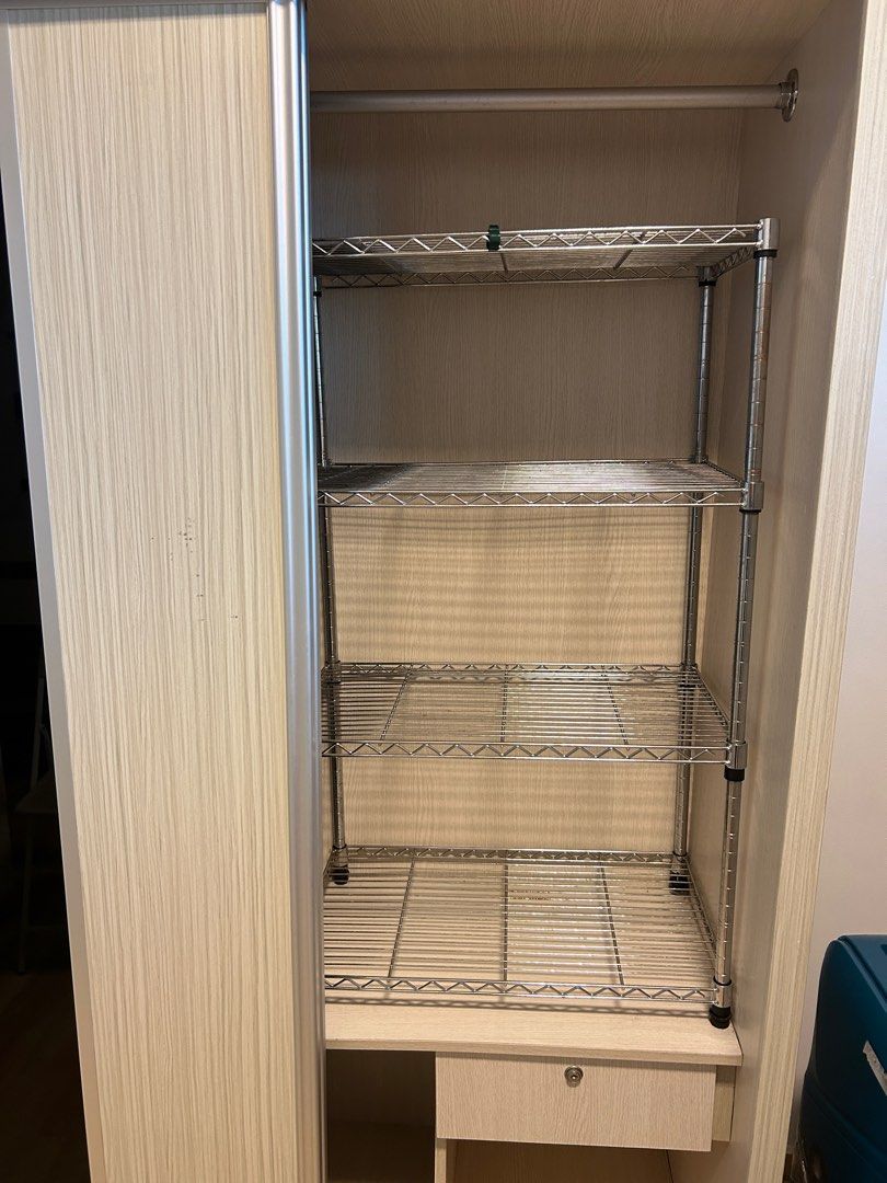 [Moving out] 2 door sliding wardrobe / cabinet, Furniture & Home Living ...