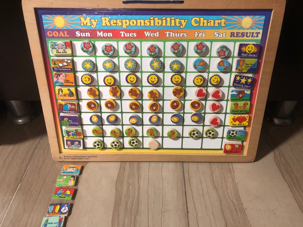 My Responsibility Chart, Hobbies & Toys, Toys & Games on Carousell