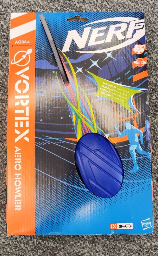 NERF Vortex Aero Howler Foam Ball, 運動產品, 運動與體育, 運動與體育 - 球拍和球類運動 - Carousell